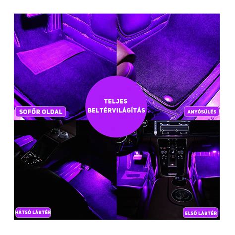 Led Lábtér Világítás Szett Usb S Royal Tuning Autó és Motoros