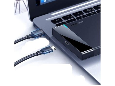 Caixa De Disco Rígido Ssd Slowmoose Com Cabo Usb C 2 Em 1 Wortenpt
