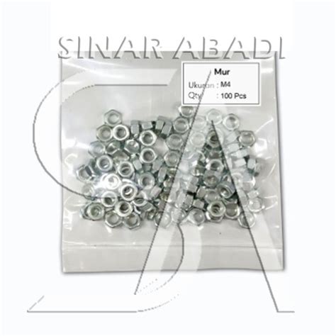 Jual Mur M 4 Mur Baut Jp M4 Isi 100 Pcs Shopee Indonesia
