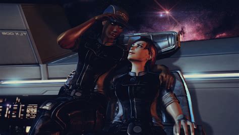 Шепард и Саманта Фан арт Mass Effect 3