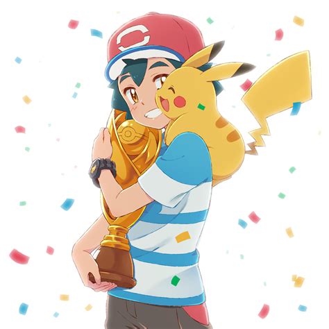 Pikachu And Ash Hug