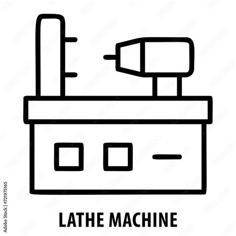 Lathe Machine Machinery Manufacturing Lathe Machine Icon Industrial