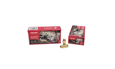 Norma 45 Acp Fmj 230 Grain 50 Ct Box Kir Ammo