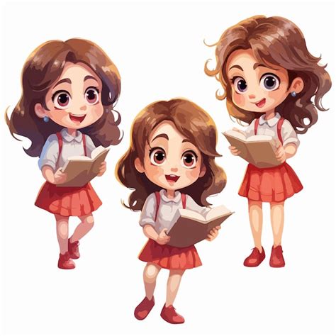 Premium Vector Illustration Of Girl With Notepad