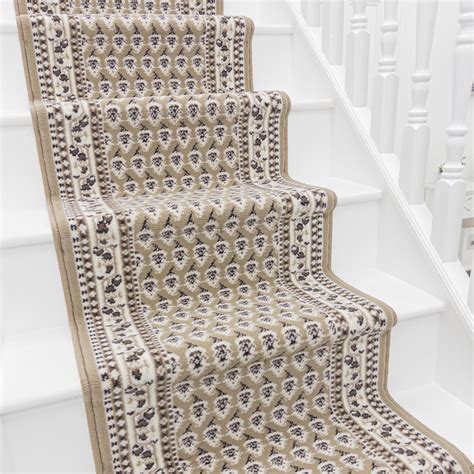Peacock Beige Stair Runners Runrug