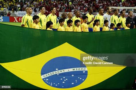World Cup Final Brazil Team Line Up 2002 Photos And Premium High Res
