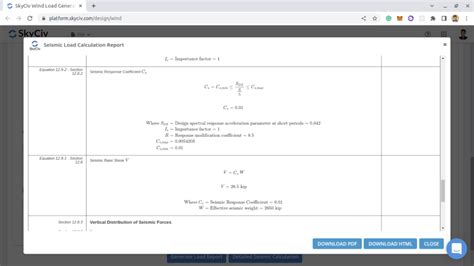 Asce 7 16 Seismic Load Calculations Skyciv Engineering