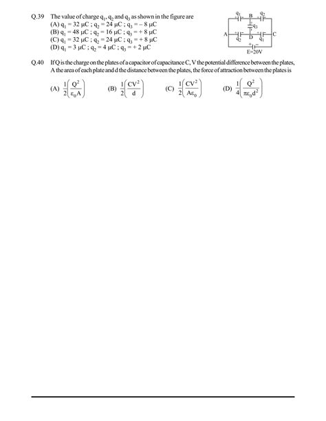 Capacitance Jee Assignment Pdf