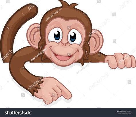 614 Monkey Pointing Vector Stock Vectors Images And Vector Art
