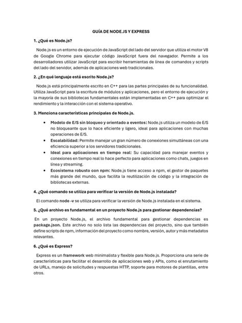 Guia 1 Node Js Pdf Script Java Modelo Vista Controlador