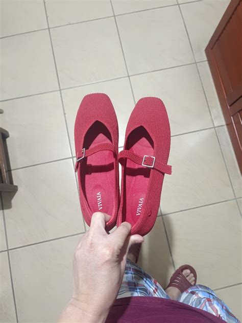 Vivaia Margot Mary Jane Ruby Red Size 40 Fesyen Wanita Sepatu Di