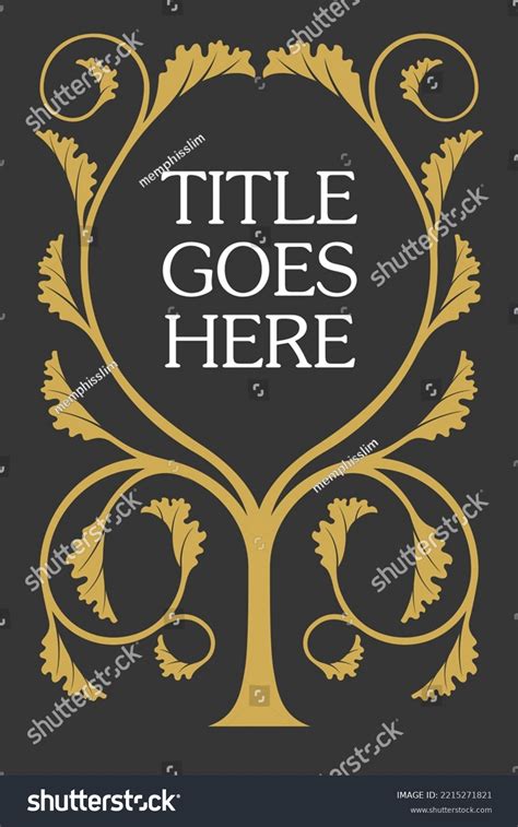 Ornate Oldfashioned Leaf Tree Design Curving Stock Vector Royalty Free 2215271821 Shutterstock