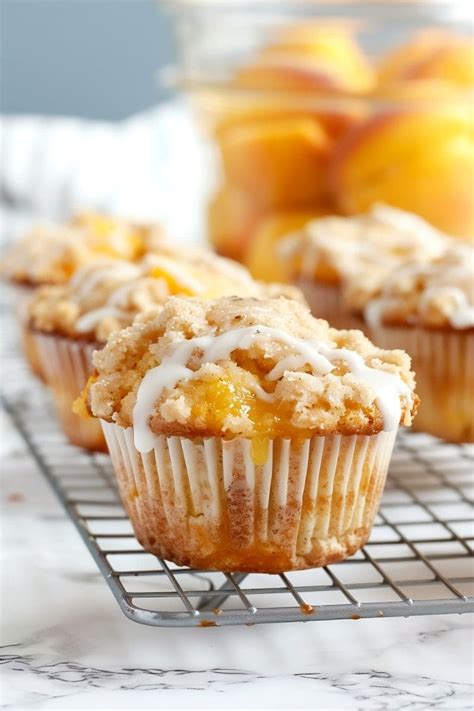 Peach Streusel Muffins Insanely Good
