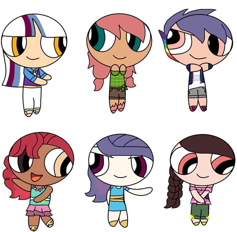 Mlpfiw My Main 6 Redesigns The Mane 6 As Ppg By Izzysingz On Deviantart
