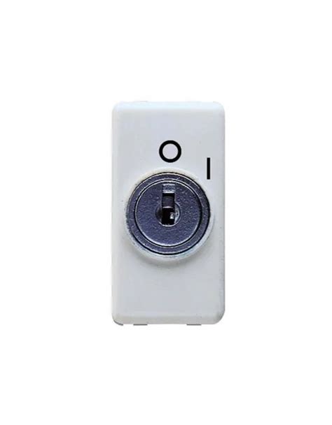 Systemwhite Bipolar Switch With Key Matyco