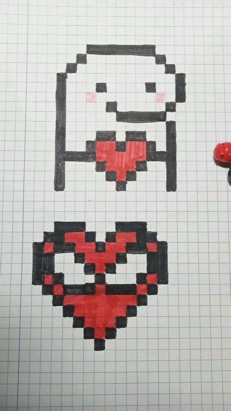 Dibujos De Amor En Cuadricula