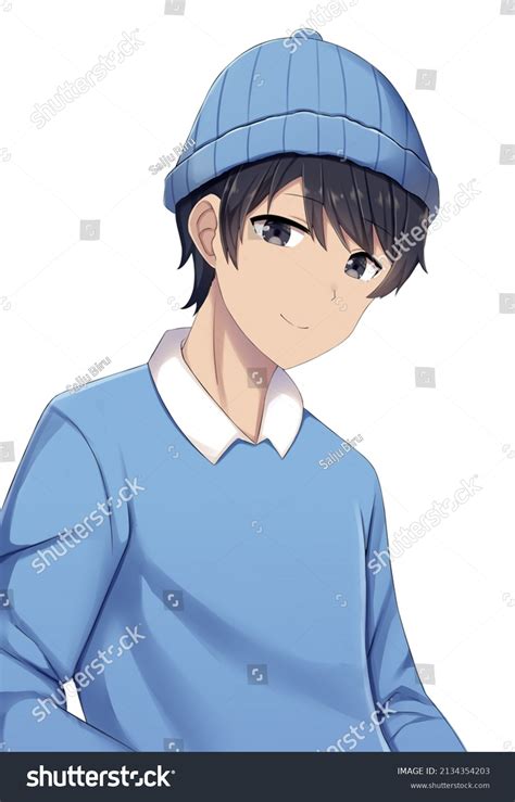 Anime Cool Boy Handsome Pose Stock Illustration 2134354203 Shutterstock