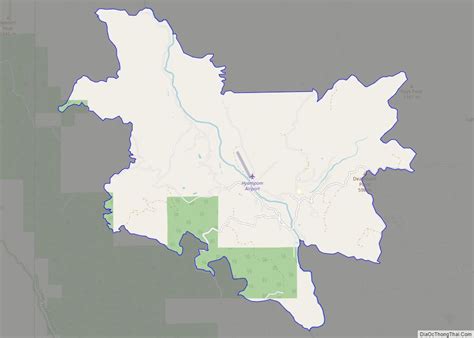 Map Of Hyampom Cdp Thong Thai Real