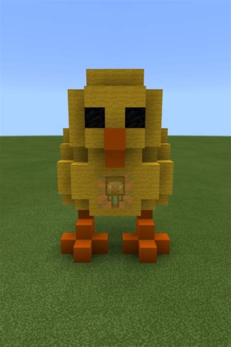 How To Build An Easter Chick In Minecraft Minecraft Creations