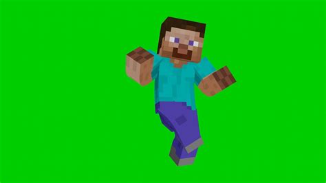 Minecraft Steve Dancing Green Screen Download Copyright Free High