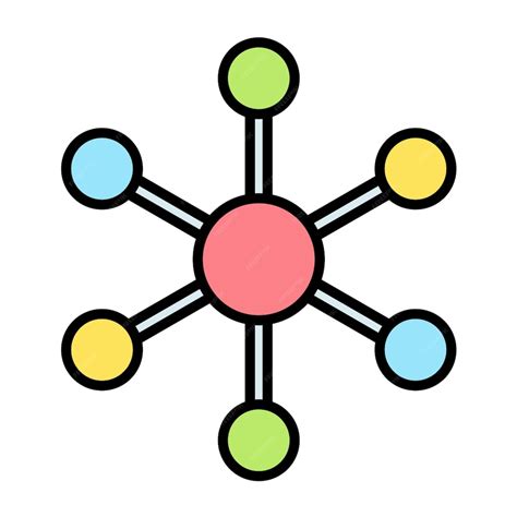 Premium Vector Molecules Vector Illustration Style