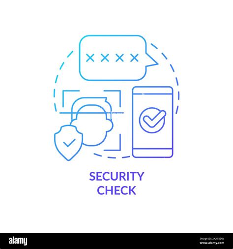 Security Test Blue Gradient Concept Icon Stock Vector Image And Art Alamy