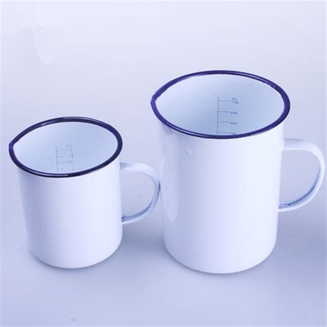 500ml Enamel Beaker With Scale Measuring Cup Lab S Grandado