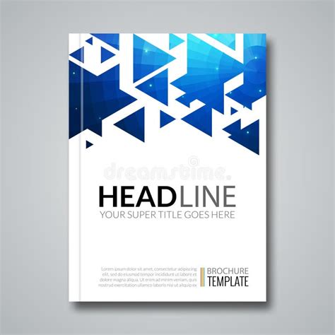 Cover Report Colorful Red Triangle Geometric Prospectus Design