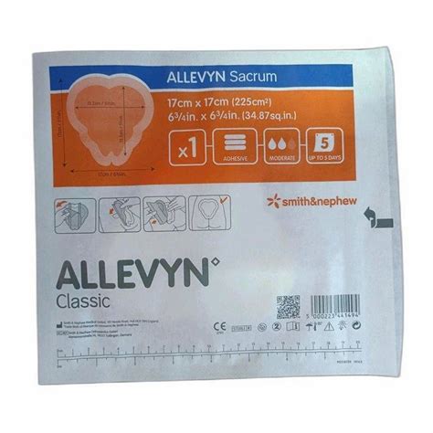 Foam Gauze 17x17cm Surgical Dressing Allevyn Sacrum For Absorb Exudate