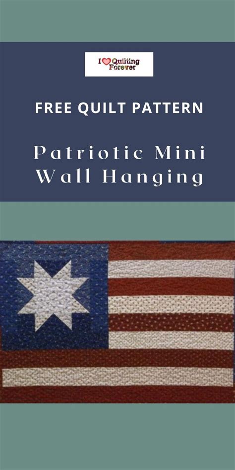 Free Quilt Pattern Patriotic Mini Quilt Artofit