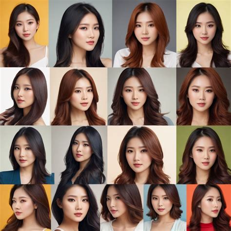 Women Asian Hairstyles Layered Stylish Volume And Elegance