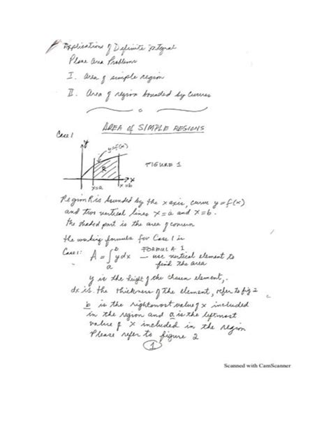 Application Of Define Integral Case 1 Vertical Element Integral