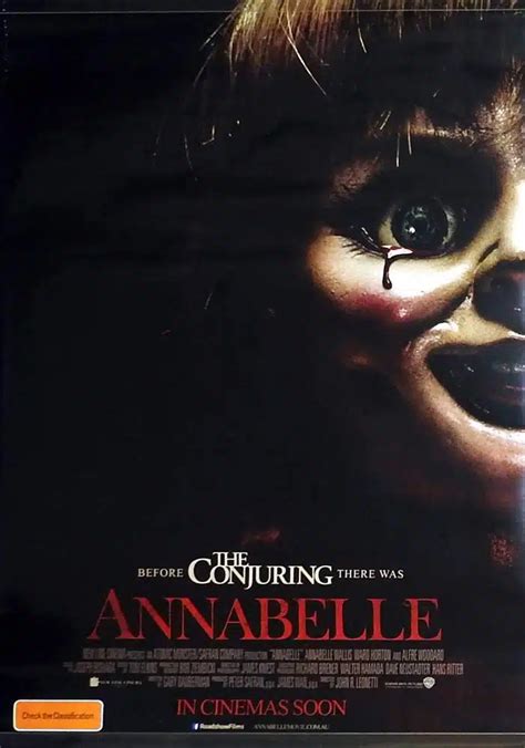 Annabelle Original One Sheet Movie Poster Annabelle Wallis Ward Horton