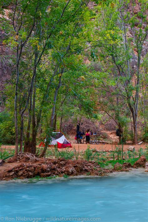 Camping Near Havasu Fall Arizona Havasupai Indian Reservation Grand