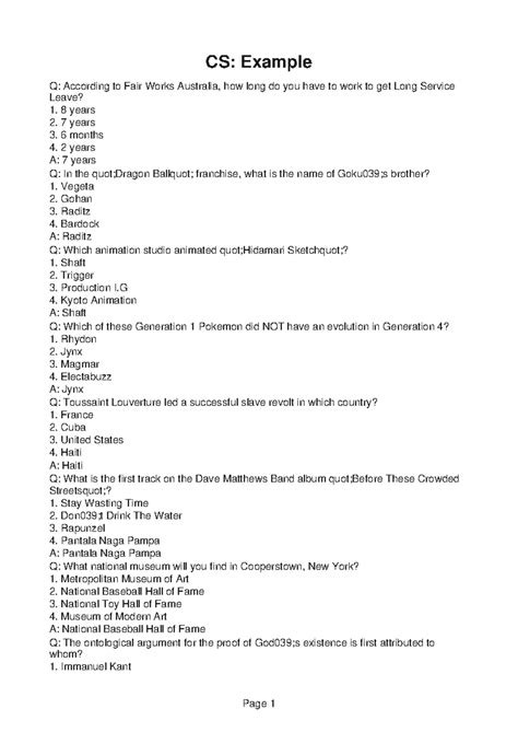 Cs260 Example 5 Cs260 Example 5 Cs Example Q According To Fair Works Australia How Long