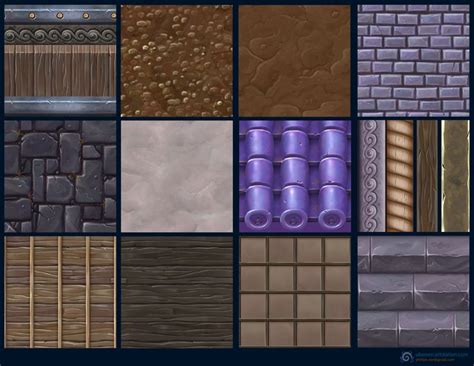 ArtStation Tiling Texture Dioramas Ren Phillips Hand Painted Textures Texture Inspiration