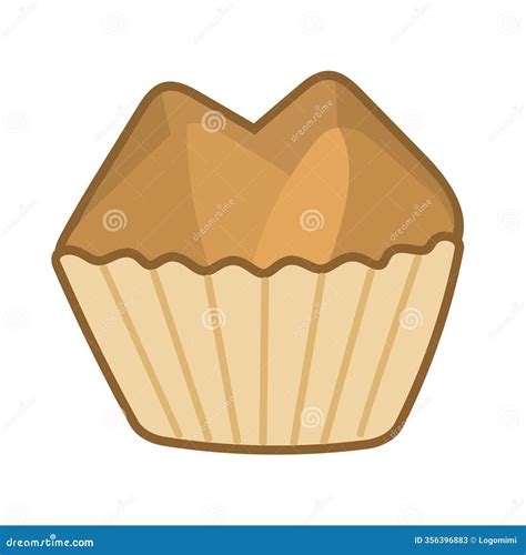 Kue Bolu Kukus Vector Illustration Brown Steamed Sponge Cake Clip Art Chocolate Kue Kukus Cake