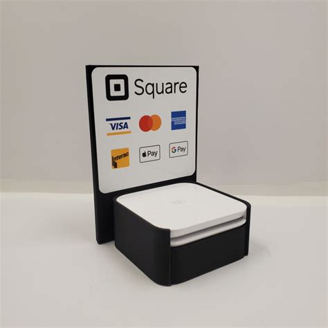 3d Printable Square Reader Contactless And Chip Stand Supportless By