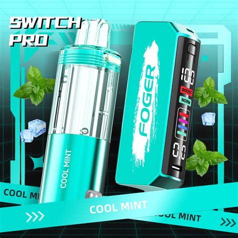 Cool Mint Foger Switch Pro Kit 30k Puffs Crisp And Cool Blend