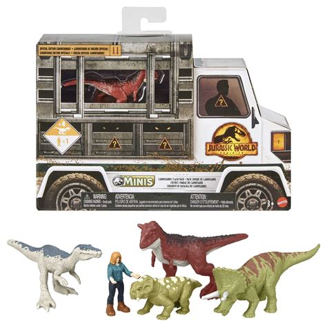 Jurassic World Toys Dominion Carnotaurus Clash Pack 5 Mini Toys