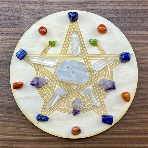 Celtic Pentagram Moon Crystal Grid Pentagram Crystal Grid Zen And Meow
