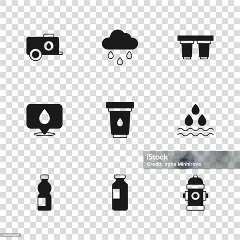 Set Bottle Of Water Water Drop Fire Hydrant Filter Cartridge Mobile