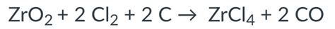 Solved The Arkel Process Is Used For The Production Of Zr°