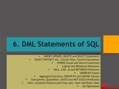 Database Systems Sql Ddl Statements Chapter 33 Pdf