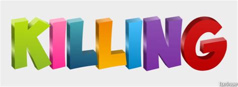 Killing Text Effect And Logo Design Word