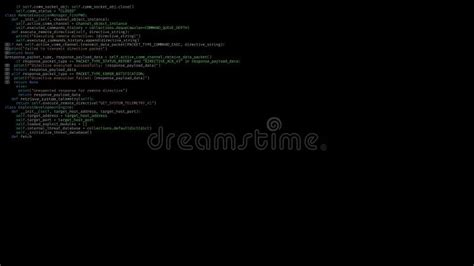 Programming Language Code Written Simulating Typing On The Computer