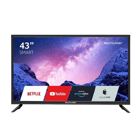 Smart Tv Multilaser 43 Led Full Hd Hdmi Usb Com Conversor Digital Tl024
