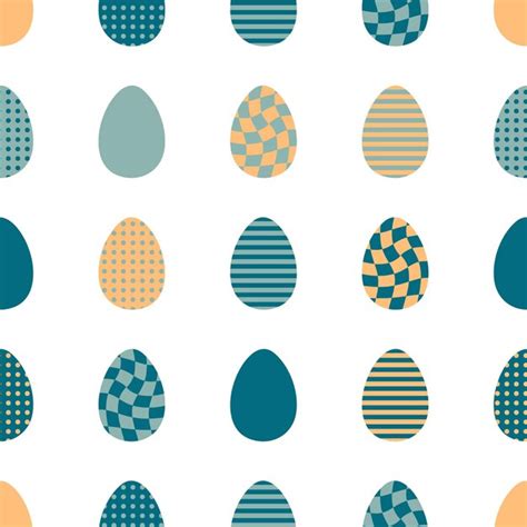 Premium Vector Easter Seamless Pattern With Checkered Striped And