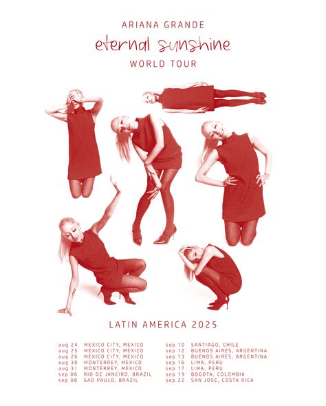 Ariana Grande Eternal Sunshine World Tour Poster Behance