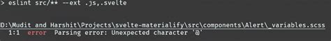 eslint is processing scss files also · issue 69 · sveltejs eslint